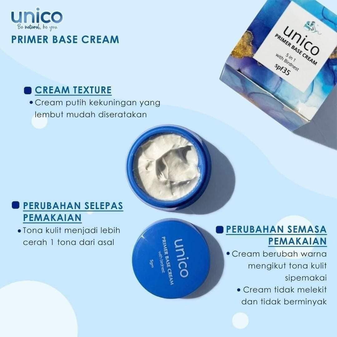 UNICO PRIMER BASE CREAM 5 in 1, Beauty & Personal Care, Face, Face Care ...