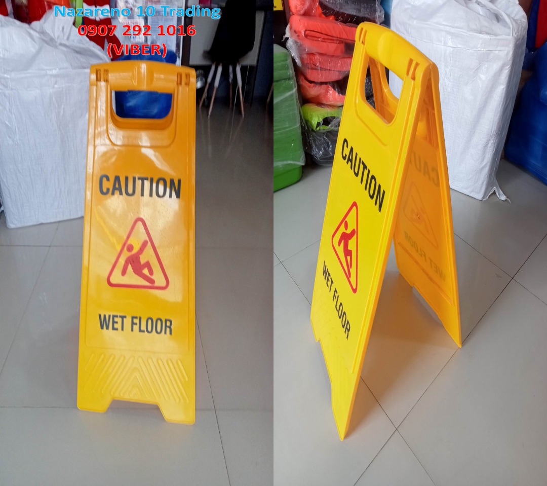 wet floor signage A-type 4, Furniture & Home Living, Cleaning ...