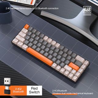 Aigo A108 Gaming Mechanical Keyboard 2.4G Wireless USB Type-C Wired ...