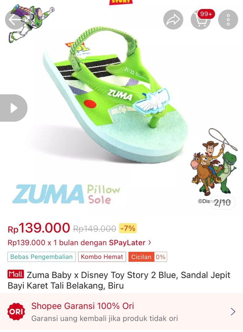Zuma baby x Disney Toy Story, Bayi & Anak, Baju Bayi di Carousell
