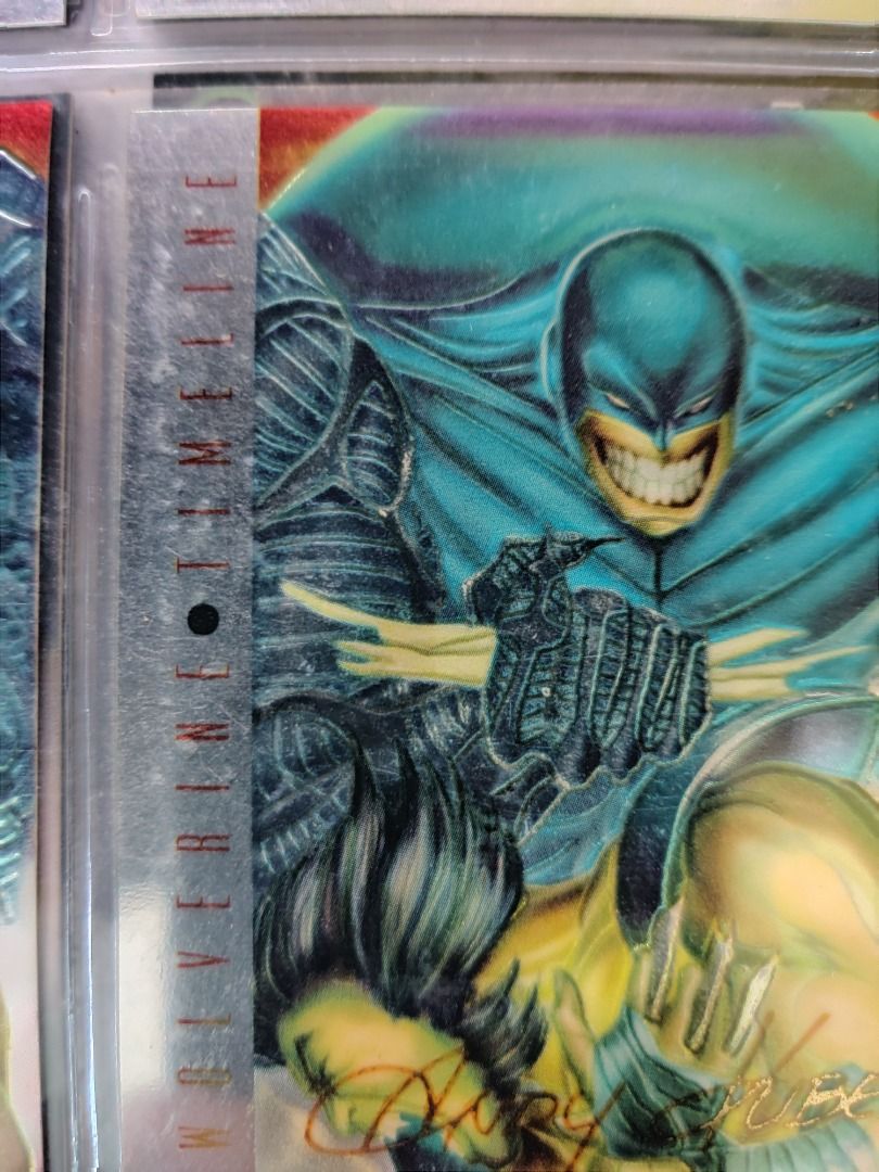 1995 Fleer Ultra X-Men Wolverine Timeline Broken Claws Gold Signature ...