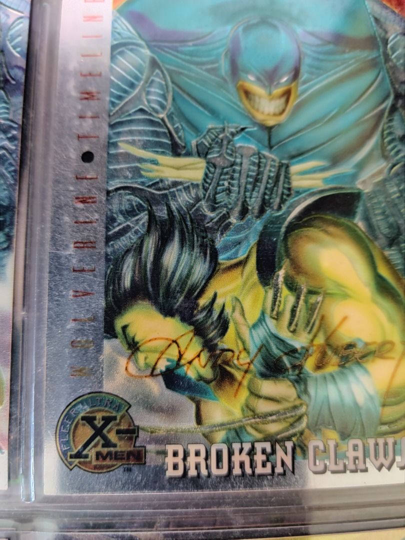 1995 Fleer Ultra X-Men Wolverine Timeline Broken Claws Gold Signature ...
