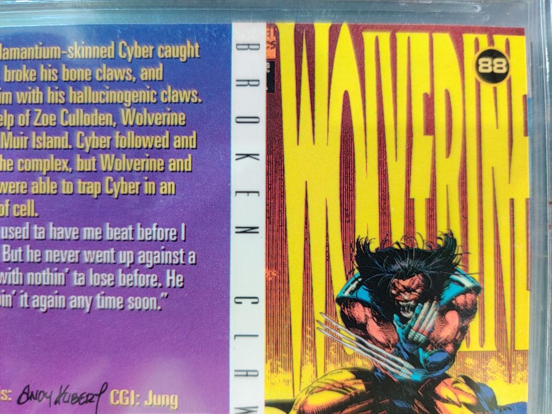 1995 Fleer Ultra X-Men Wolverine Timeline Broken Claws Gold Signature ...