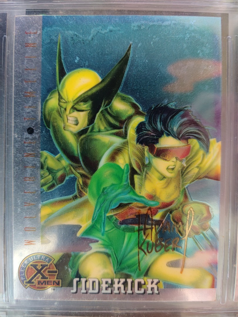 1995 Fleer Ultra X-Men Wolverine Timeline Sidekick Gold Signature ...