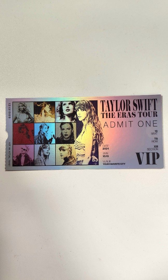 2024 Limited VIP Souvenir Ticket, Hobbies & Toys, Memorabilia ...