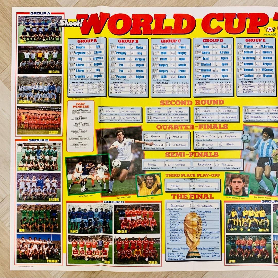 ⚽️ Vintage Shoot! Football Magazine World Cup 1986 Poster, Hobbies ...