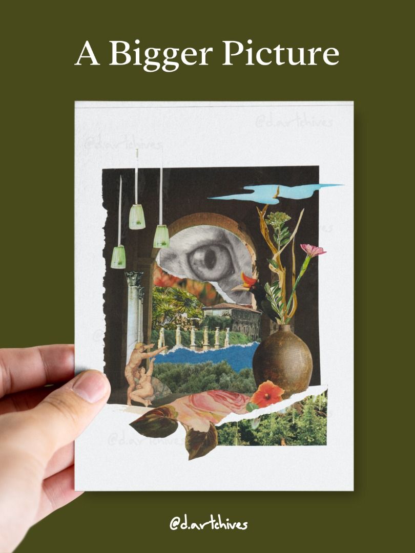 A Bigger Picture Collage | SCANNED COLLAGE ARTWORK | Size 5x7 | by d ...