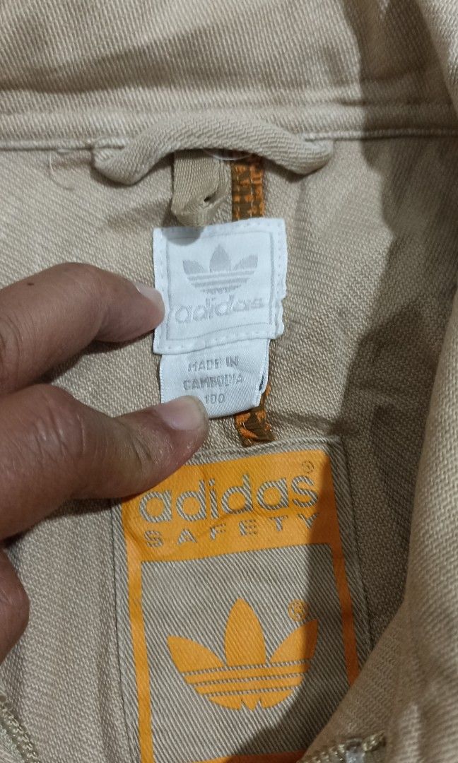 Adidas Safety Jacket, Fesyen Pria, Pakaian , Baju Luaran di Carousell