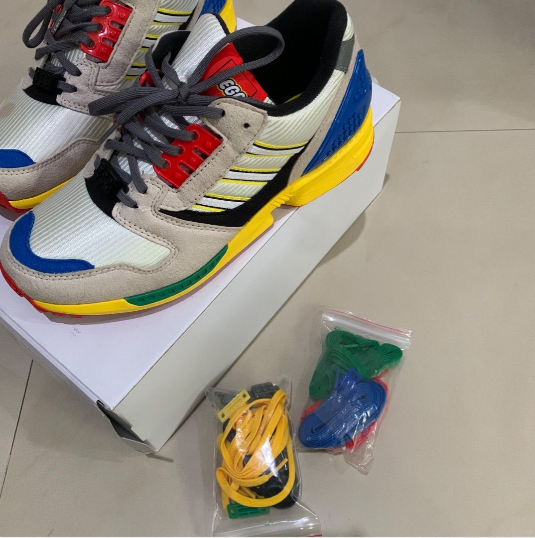 ADIDAS X LEGO ZX 8000, Fesyen Pria, Sepatu , Sneakers di Carousell