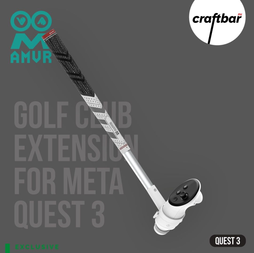 AMVR Golf Club Extension Grip for Meta Quest 3 | craftbarPH, Video ...