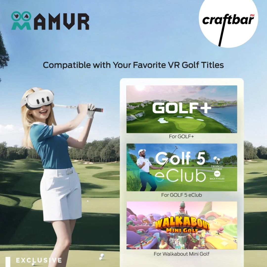 AMVR Golf Club Extension Grip for Meta Quest 3 | craftbarPH, Video ...