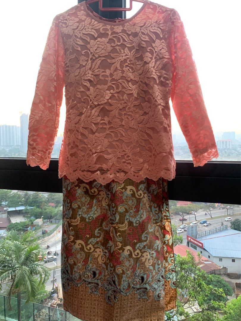 Baju Kurung Pario Skirt Set (Top Tailor Made), Women's Fashion ...