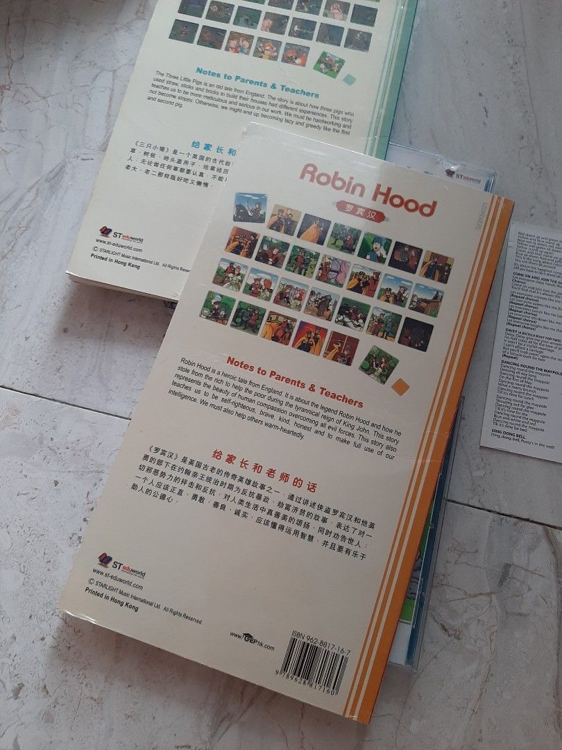 Buku robin hood dan three little pigs, Buku & Alat Tulis, Buku Anak ...