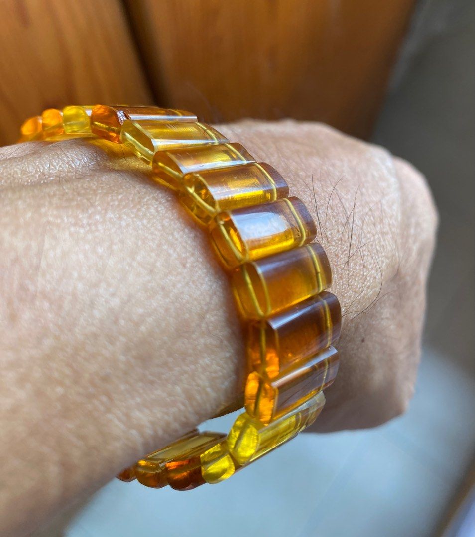 Burma Natural Amber bracelet, Women's Fashion, Jewelry & Organisers ...