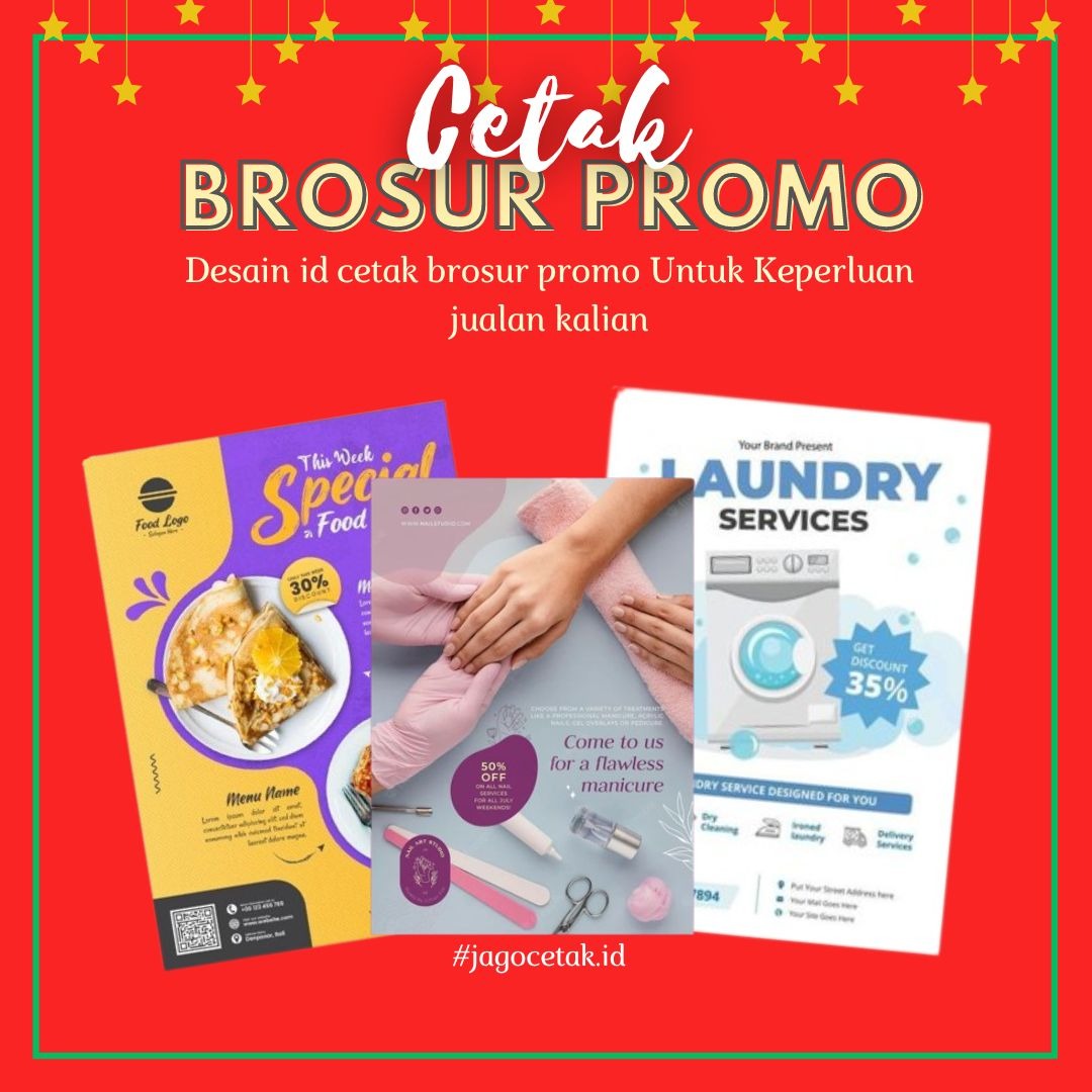 CETAK BROSUR PROMO CUSTOM, Buku & Alat Tulis, Buku Pelajaran di Carousell