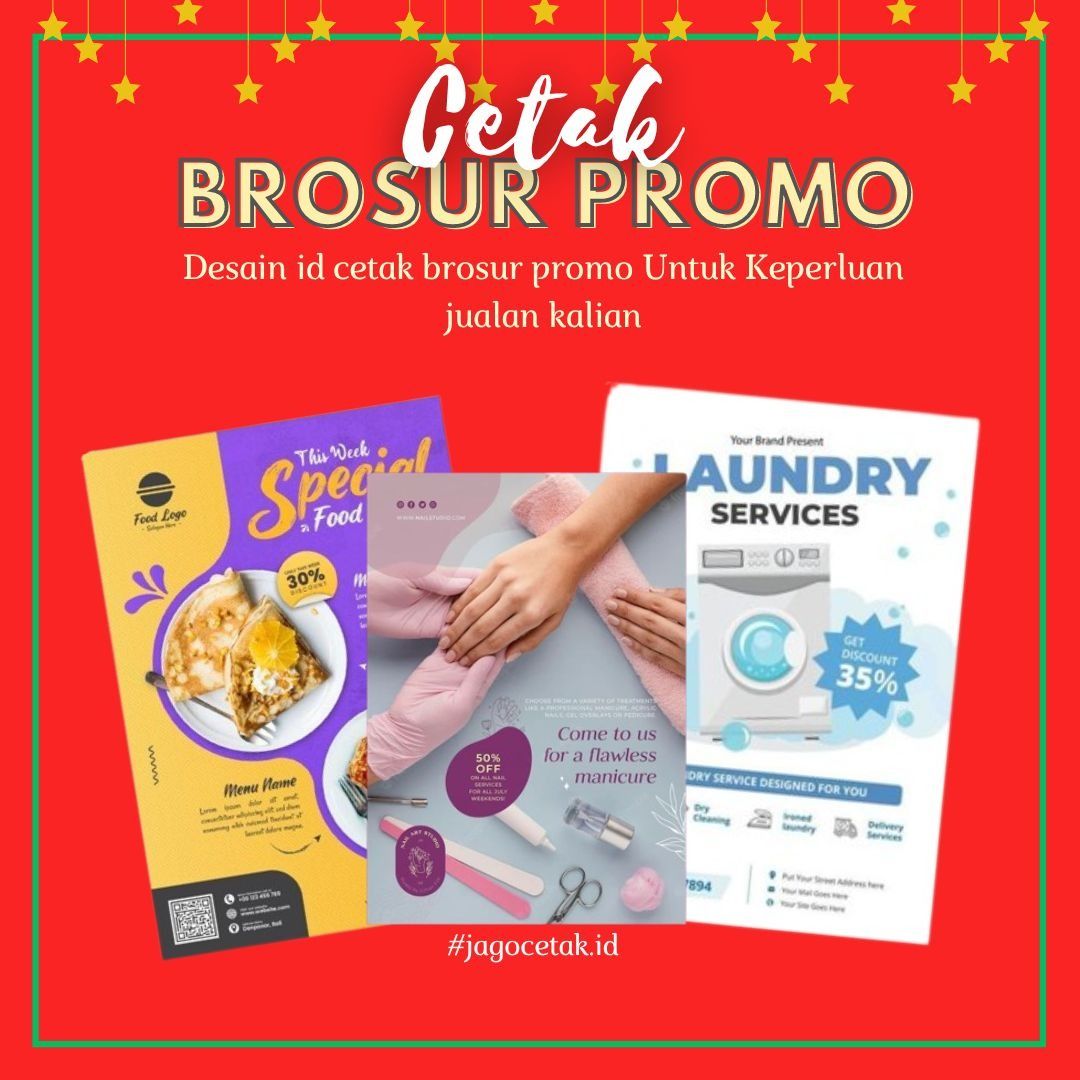 CETAK BROSUR PROMO CUSTOM, Buku & Alat Tulis, Buku Pelajaran di Carousell