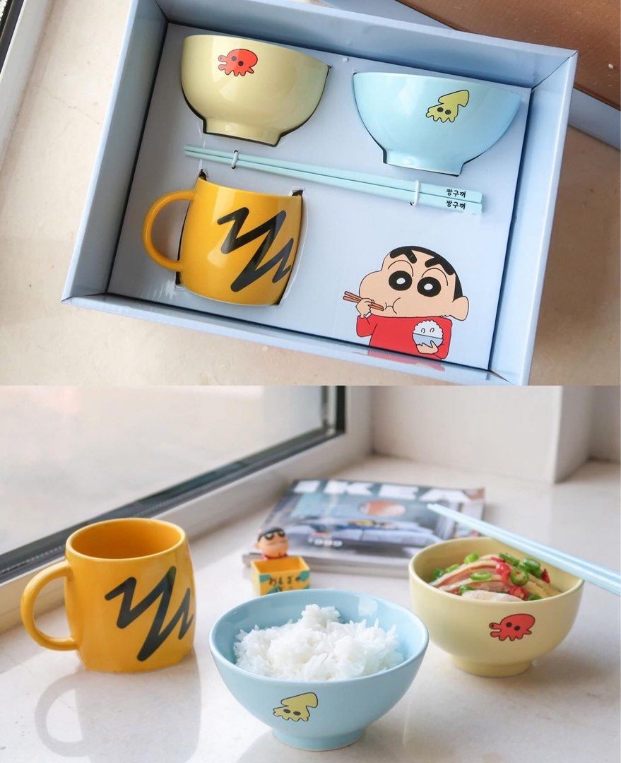 Crayon Shin Chan Dinnerware Gift Set, Furniture & Home Living ...
