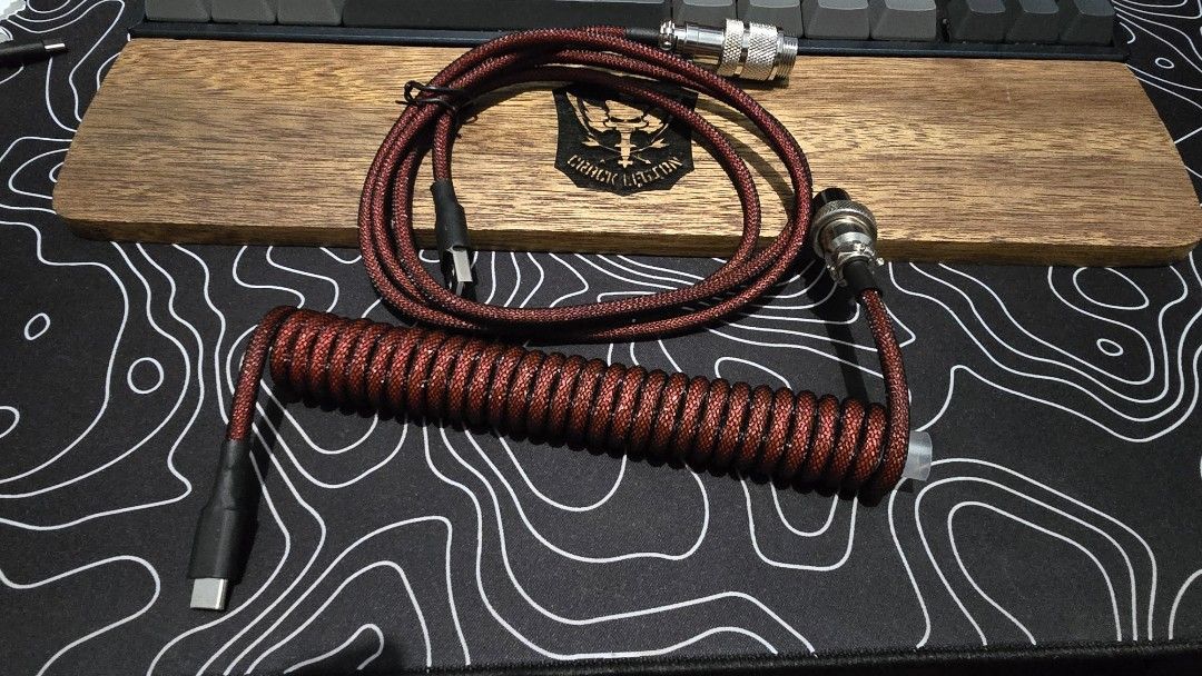 Custom Coiled Cable for Keyboard Type C, Video Gaming, Gaming ...