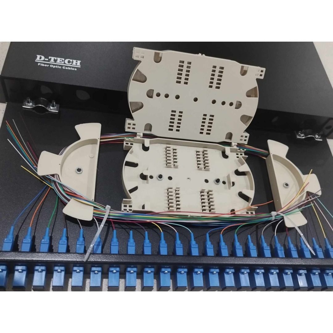 D-TECH ODF-24 Optical Distribution Frame 24 Core With 24pcs SC/UPC ...
