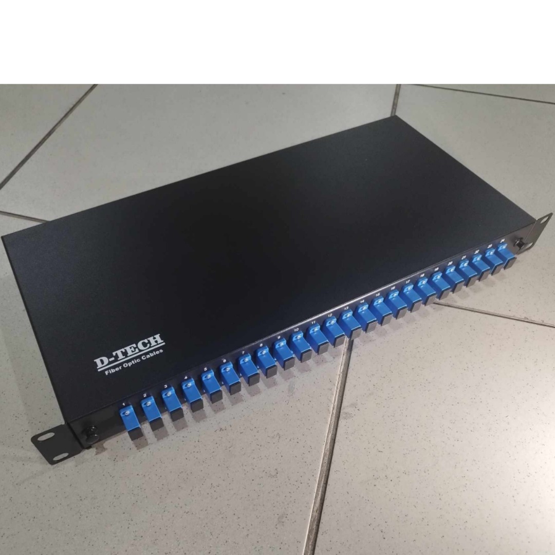 D-TECH ODF-24 Optical Distribution Frame 24 Core With 24pcs SC/UPC ...