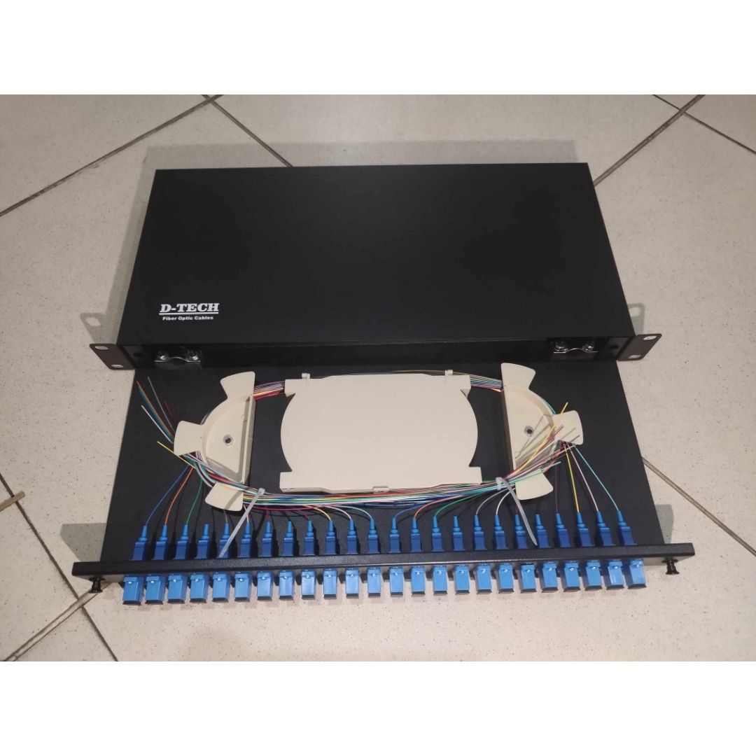 D-TECH ODF-24 Optical Distribution Frame 24 Core With 24pcs SC/UPC ...