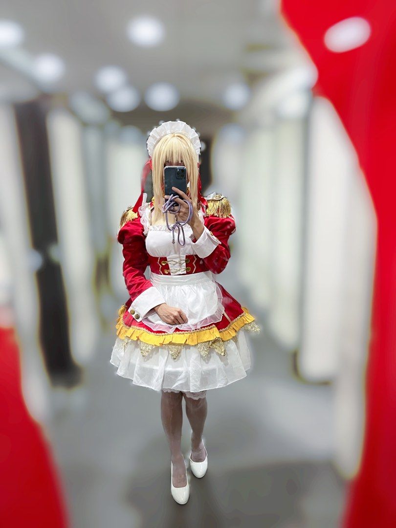 Fate FGO Nero Claudius Maid cosplay costume, Hobbies & Toys, Toys ...