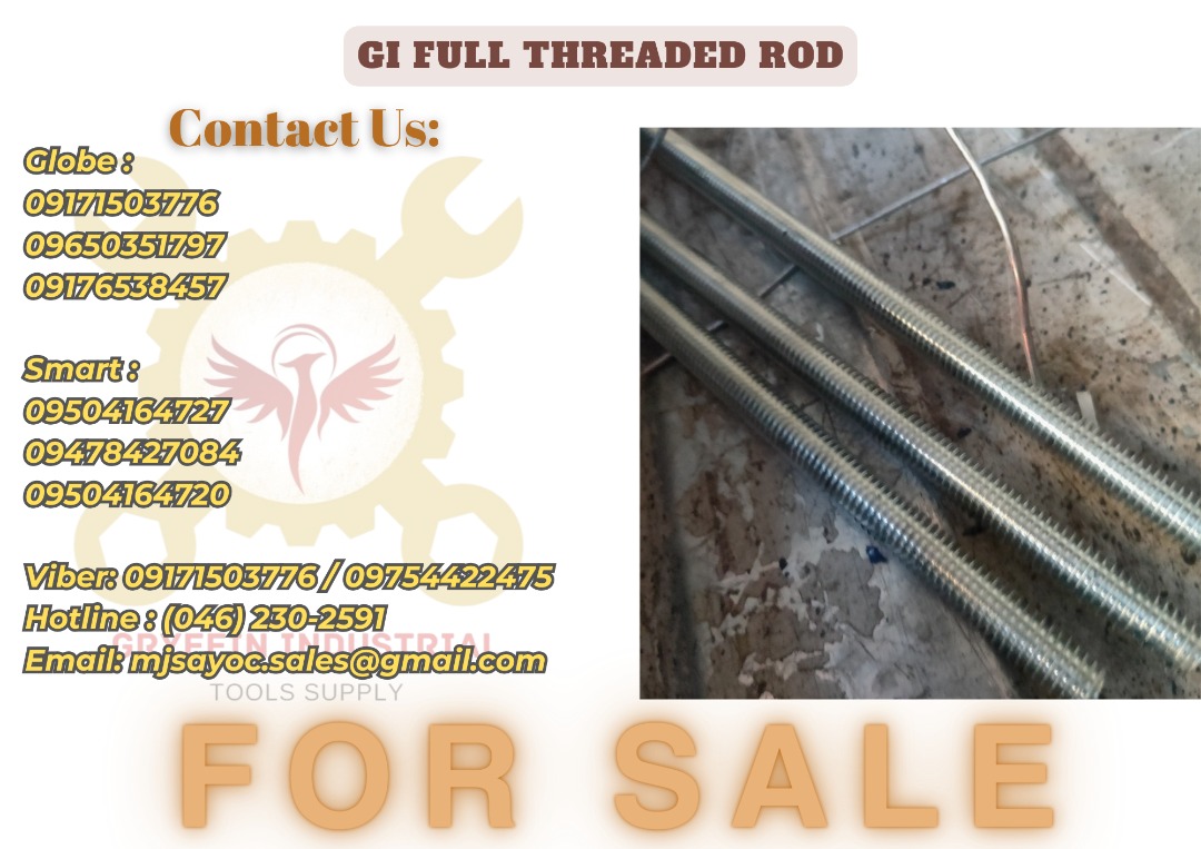 GI FULL THREADED RODS, Commercial & Industrial, Industrial Equipment on ...