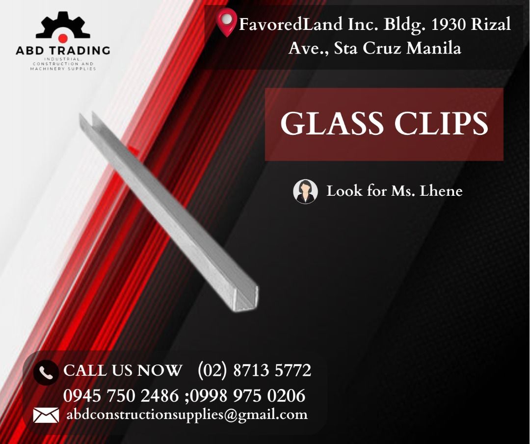 GLASS CLIPS, Commercial & Industrial, Construction Tools & Equipment on ...