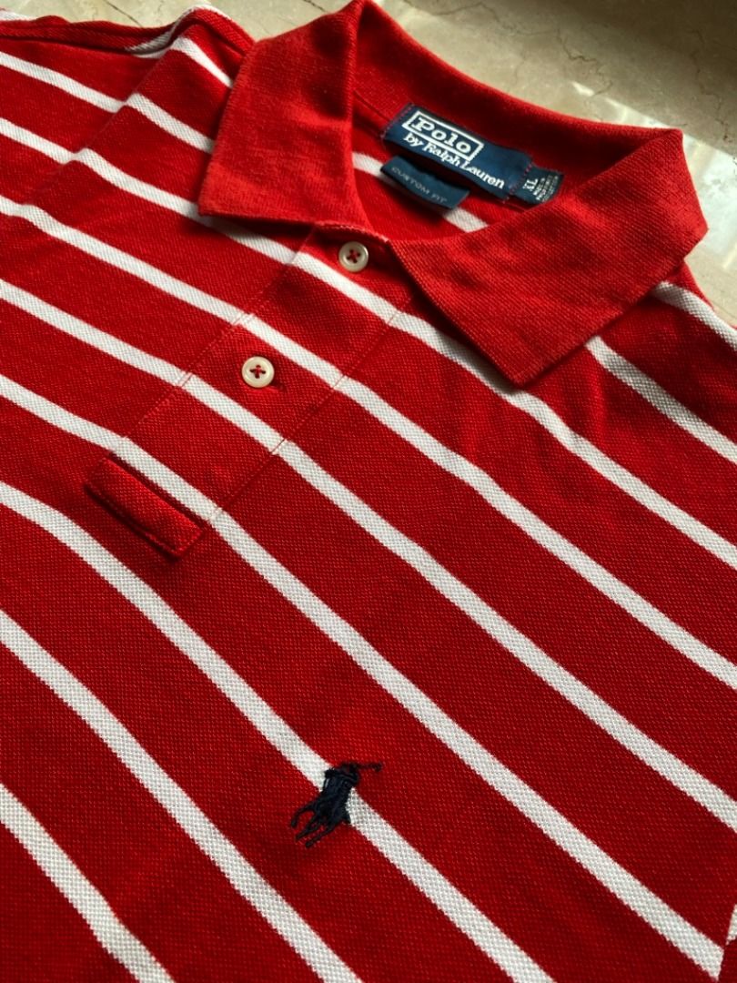 [GUARANTEED AUTHENTIC] HARDLY USED RED XL Custom Fit Ralph Lauren Polo ...