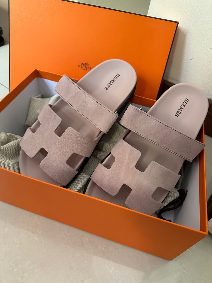 Hermes Chypre Rose Porcelain 37, Luxury, Sneakers & Footwear on Carousell