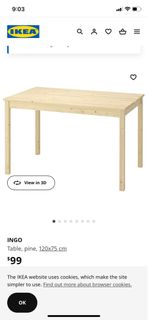 IKEA Glasholm "Love" table, Furniture & Home Living, Furniture, Tables ...