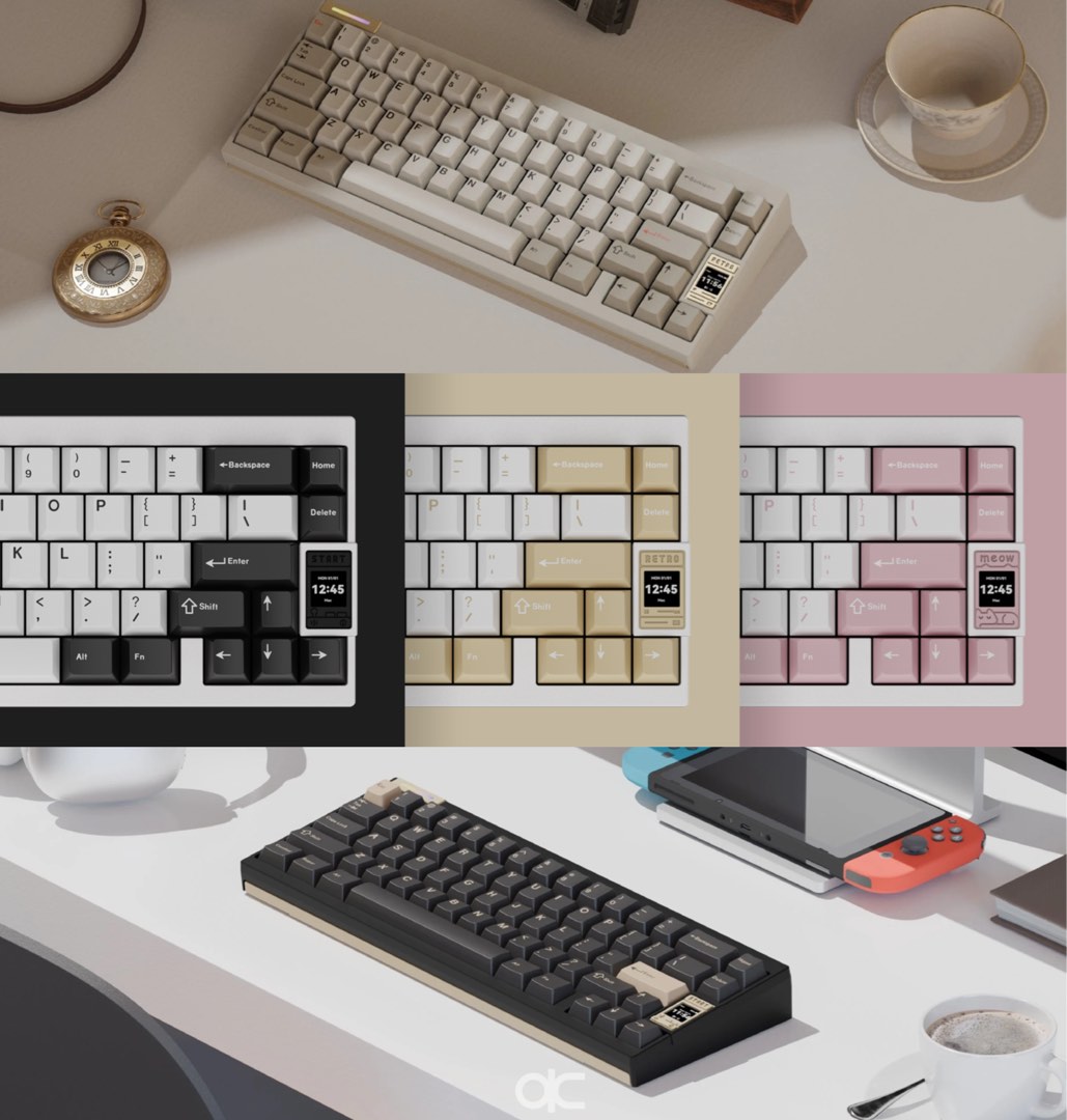 [In Stock] QK65 V2 by Qwertykey / Owlab 65% CNC-machined full aluminium gasket mount custom ...