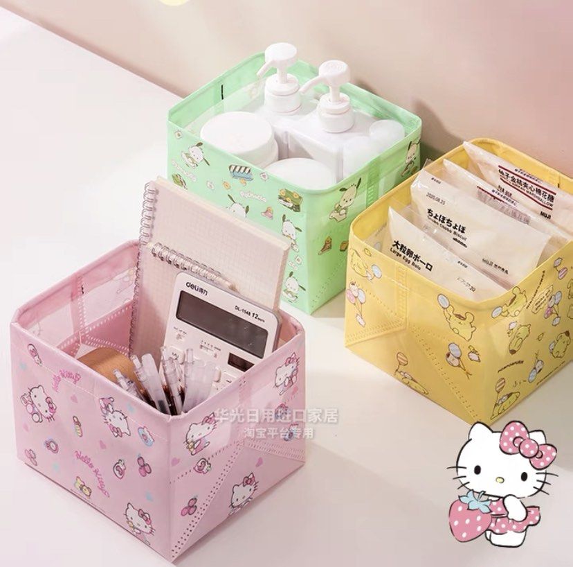 INSTOCK Sanrio Storage Box Pochacco Pompompurin Melody Cinnamoroll ...