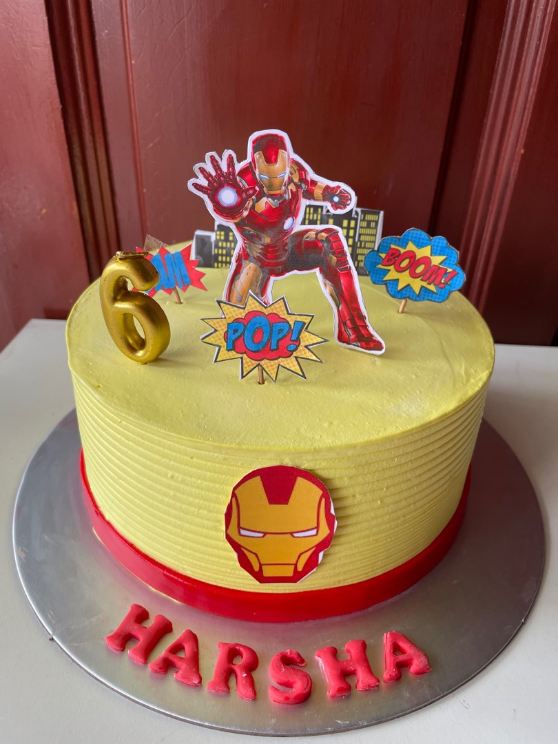 iron man cake theme