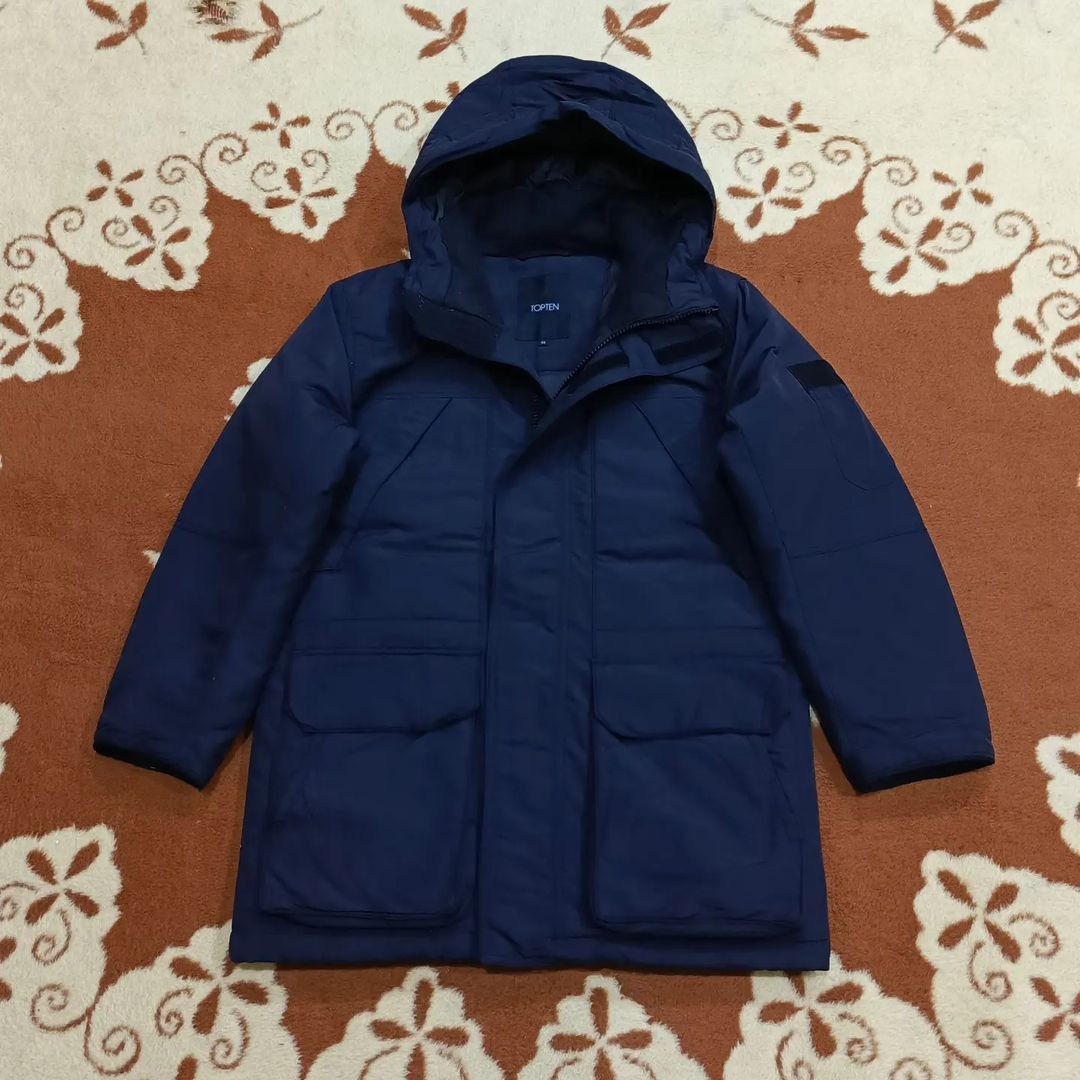 Jaket polham bulang TOPTEN parka csual tebal, Fesyen Pria, Pakaian ...