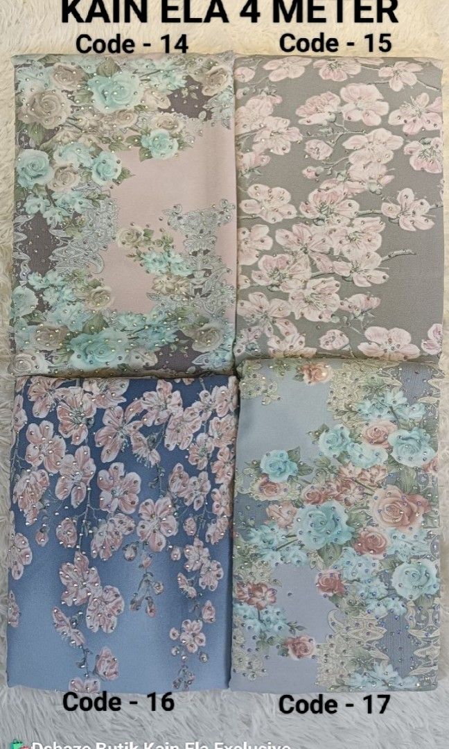 Kain Ela 4 Meter Raya RM60, Women's Fashion, Muslimah Fashion, Dresses ...