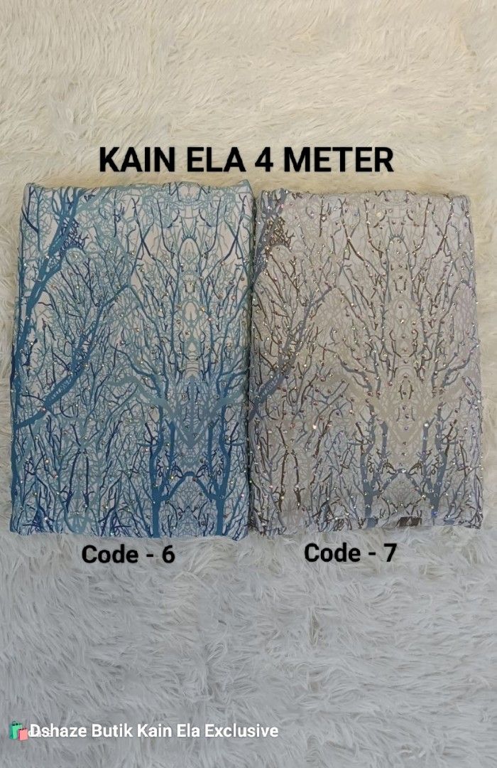 Kain Ela 4 Meter Raya RM60, Women's Fashion, Muslimah Fashion, Dresses ...