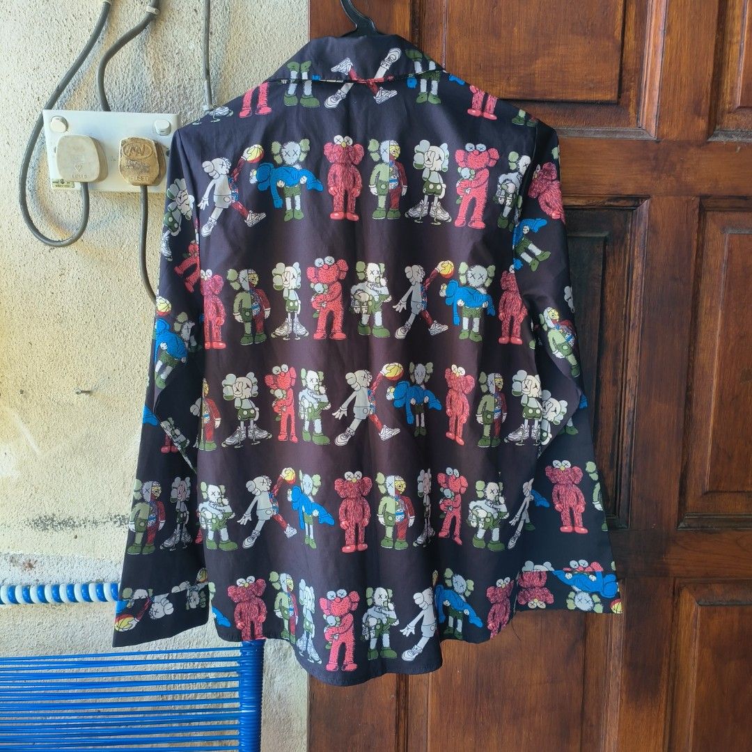 Kaws Retro Vintage Old School Collar Long Sleeve Blouse, Women's ...