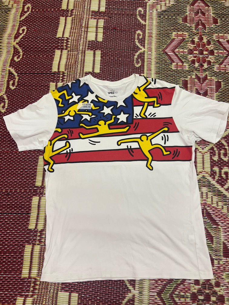 Keith haring shirt, Men's Fashion, Activewear on Carousell