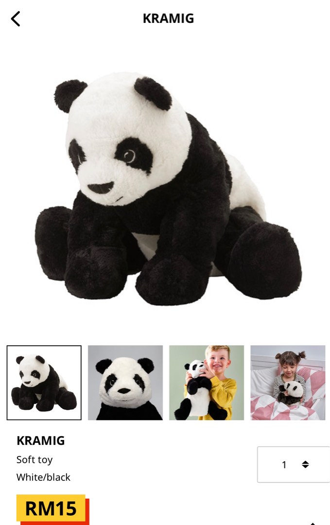 KRAMIG Soft Toy Ikea (NEW), Hobbies & Toys, Toys & Games on Carousell