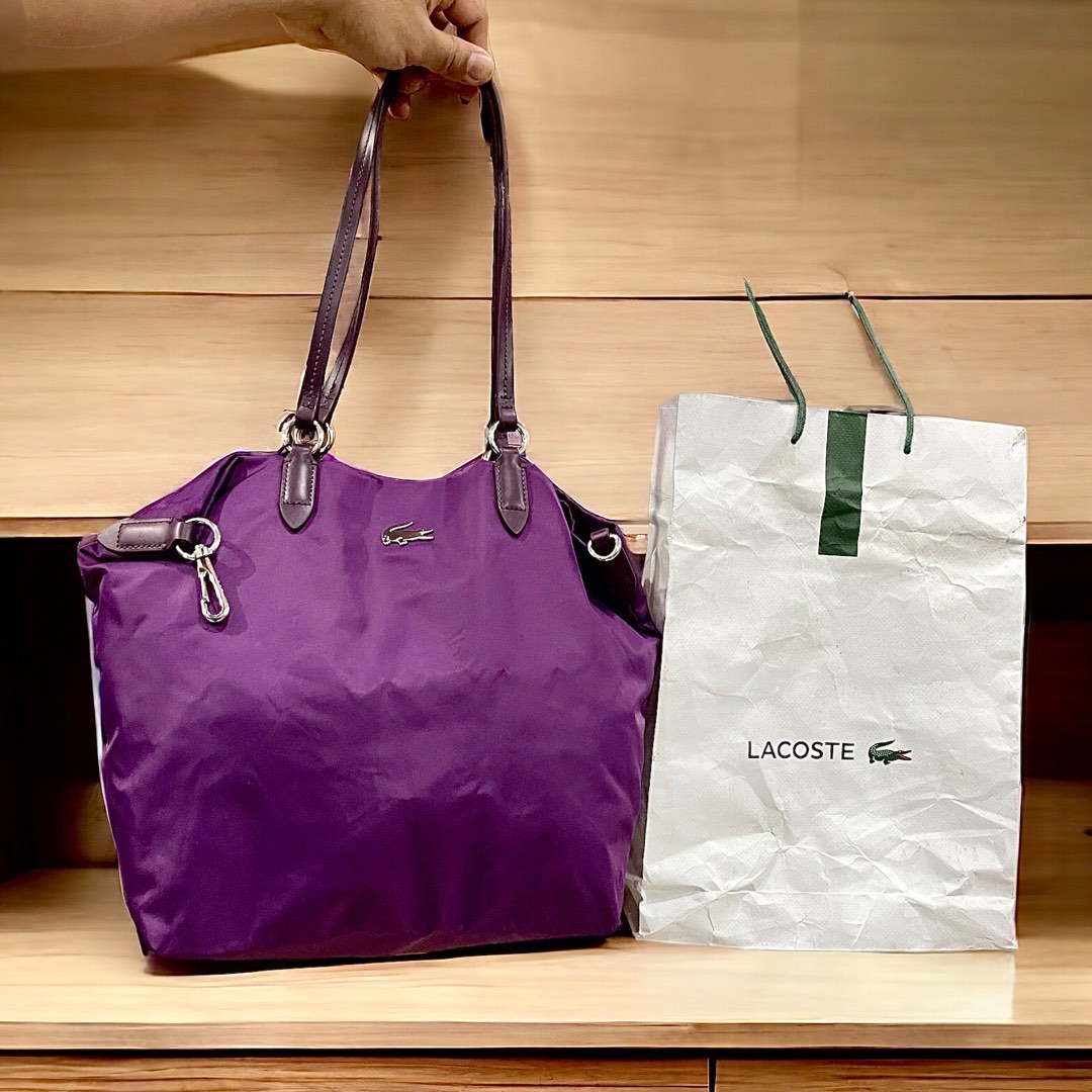 Lacoste izzie small carry all bag, Women's Fashion, Bags & Wallets, Shoulder Bags on Carousell