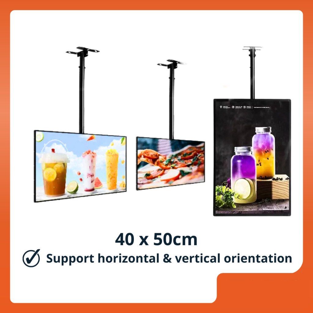 LED hanging lightbox Menu Display customize signage Restaurants Cafe ...