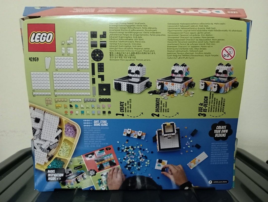 Lego Cute Panda Tray, Hobbies & Toys, Toys & Games on Carousell