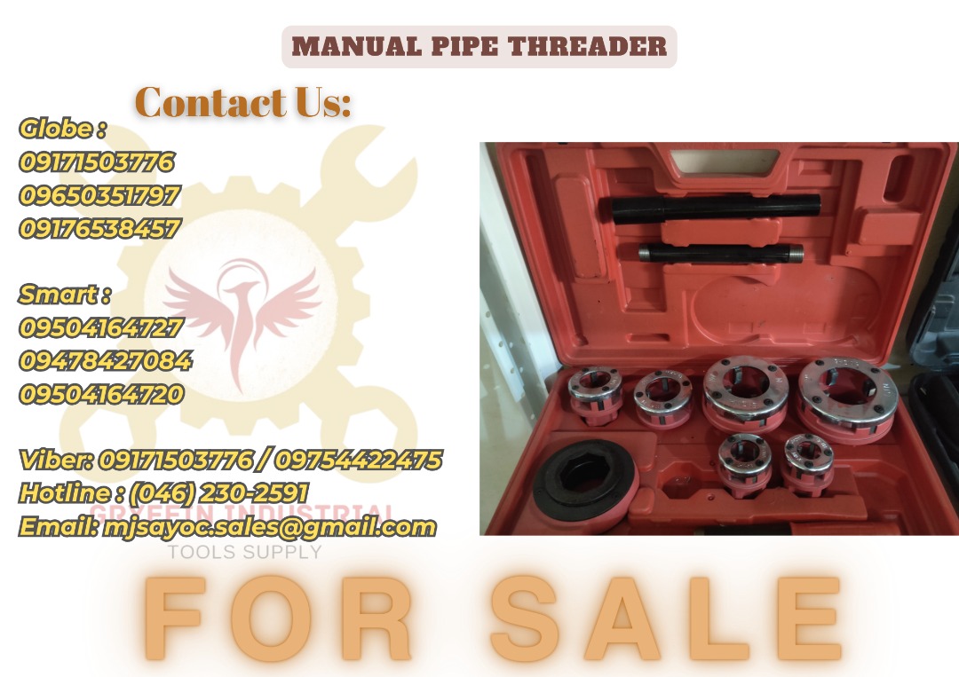 MANUAL PIPE THREADER, Commercial & Industrial, Industrial Equipment on Carousell