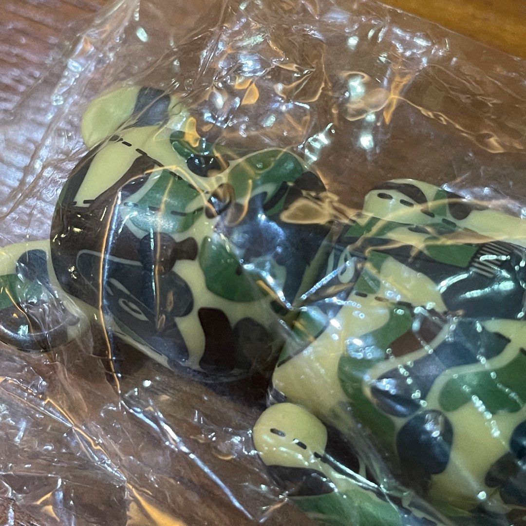 Medicom Bape Play 100% bearbrick be@rbrick BLUE GREEN camo Nigo Bathing ...