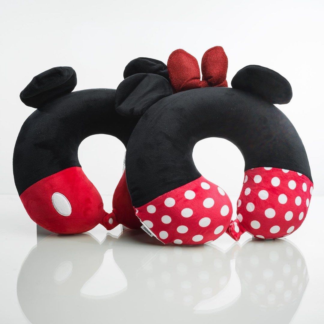 Mickey Minnie Mouse Neck Pillow by Miniso, Furniture & Home Living ...