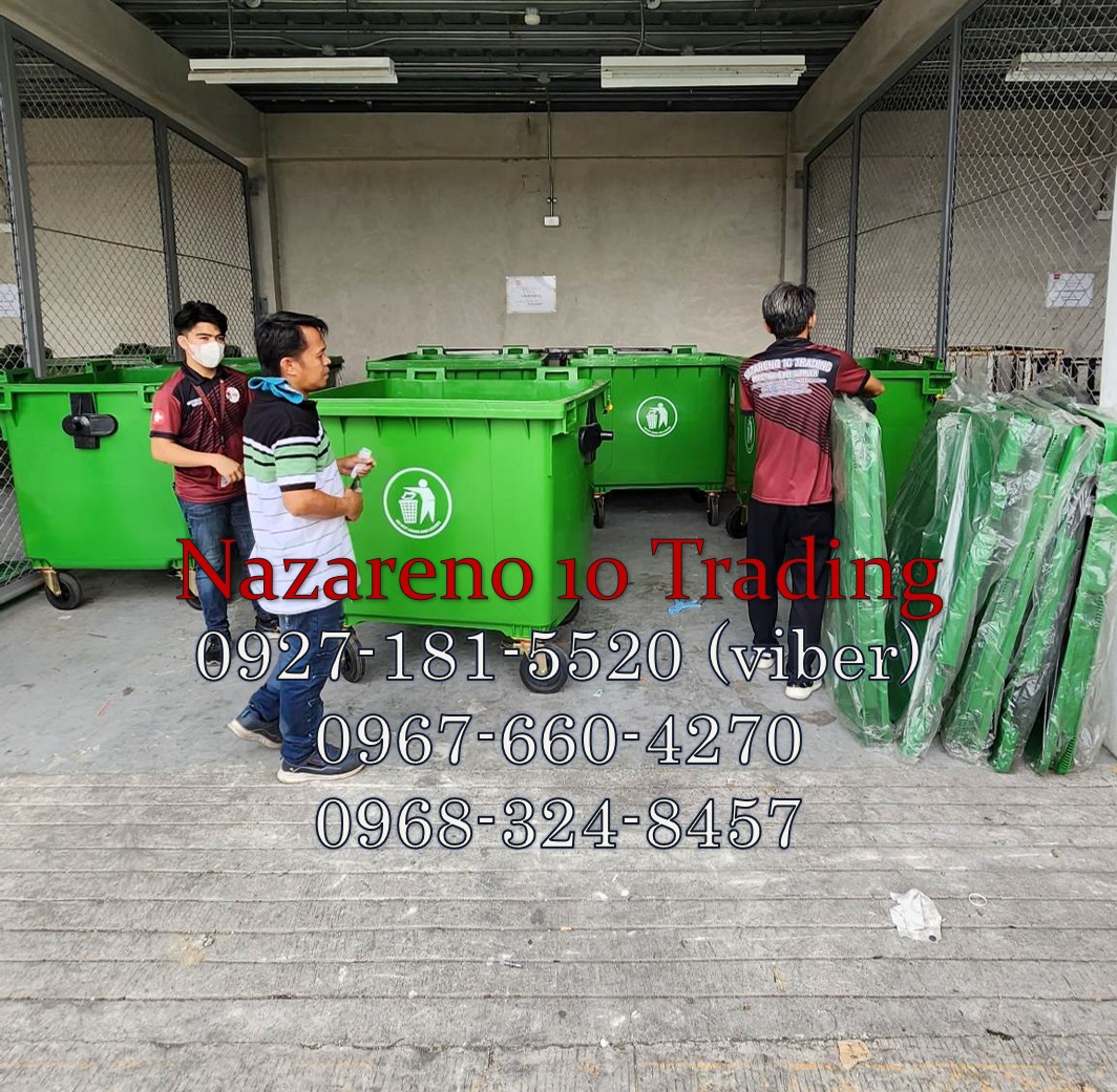 mobile trash bin 1100 liters, Furniture & Home Living, Cleaning ...