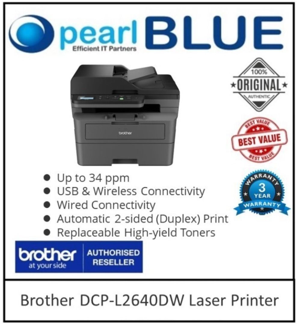 [SELF COLLECTION] Brother DCP-L2640DW Laser Printer - Compact Mono ...