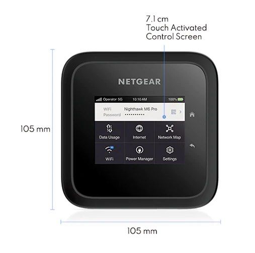 Nighthawk M6 Pro 5G mmWave WiFi 6E Mobile Hotspot Router, Unlocked, up ...