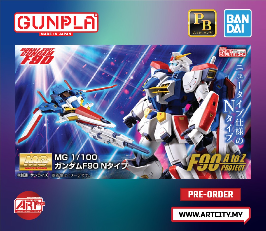 P-Bandai - MG Gundam F90 N Type - 1/100 Scale, Hobbies & Toys, Toys & Games on Carousell